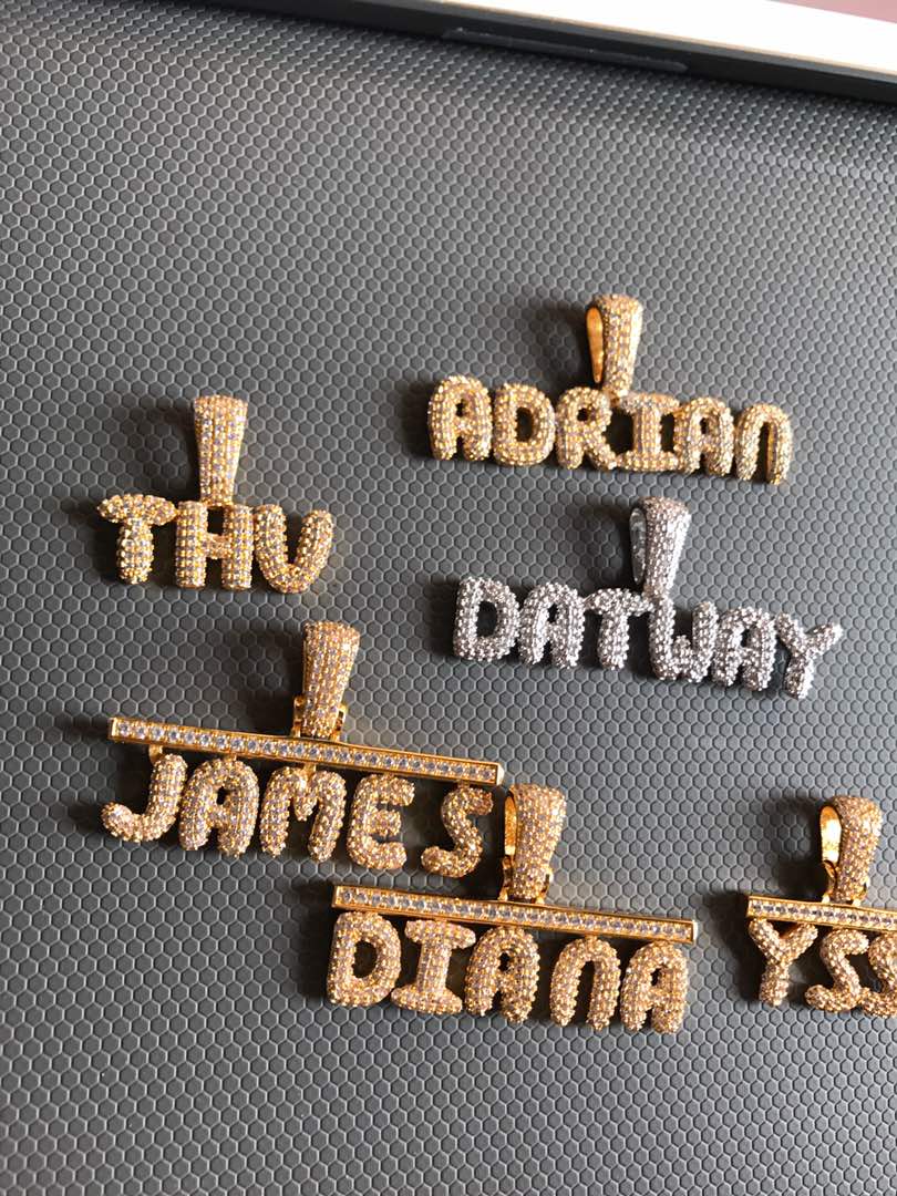 Custom Bubble Letter Name Plate – Left Lane J